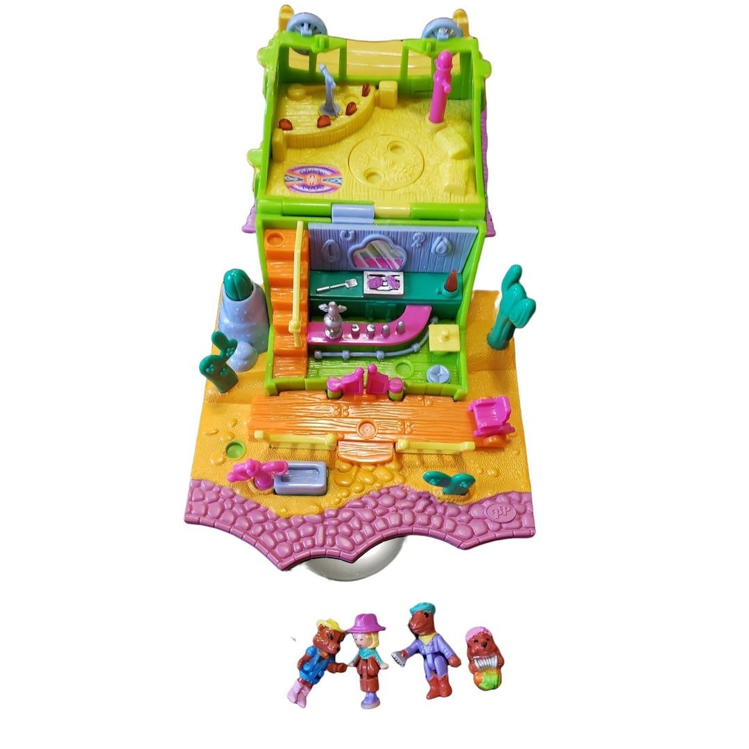Polly Pocket House Playset 1994 Bluebird Cowboy Ranch Western Saloon ...