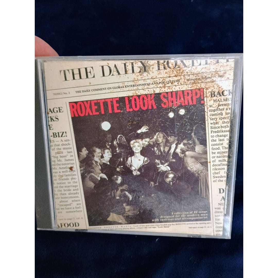 Roxette CD Look Sharp the Daily Roxette First Edition - Etsy