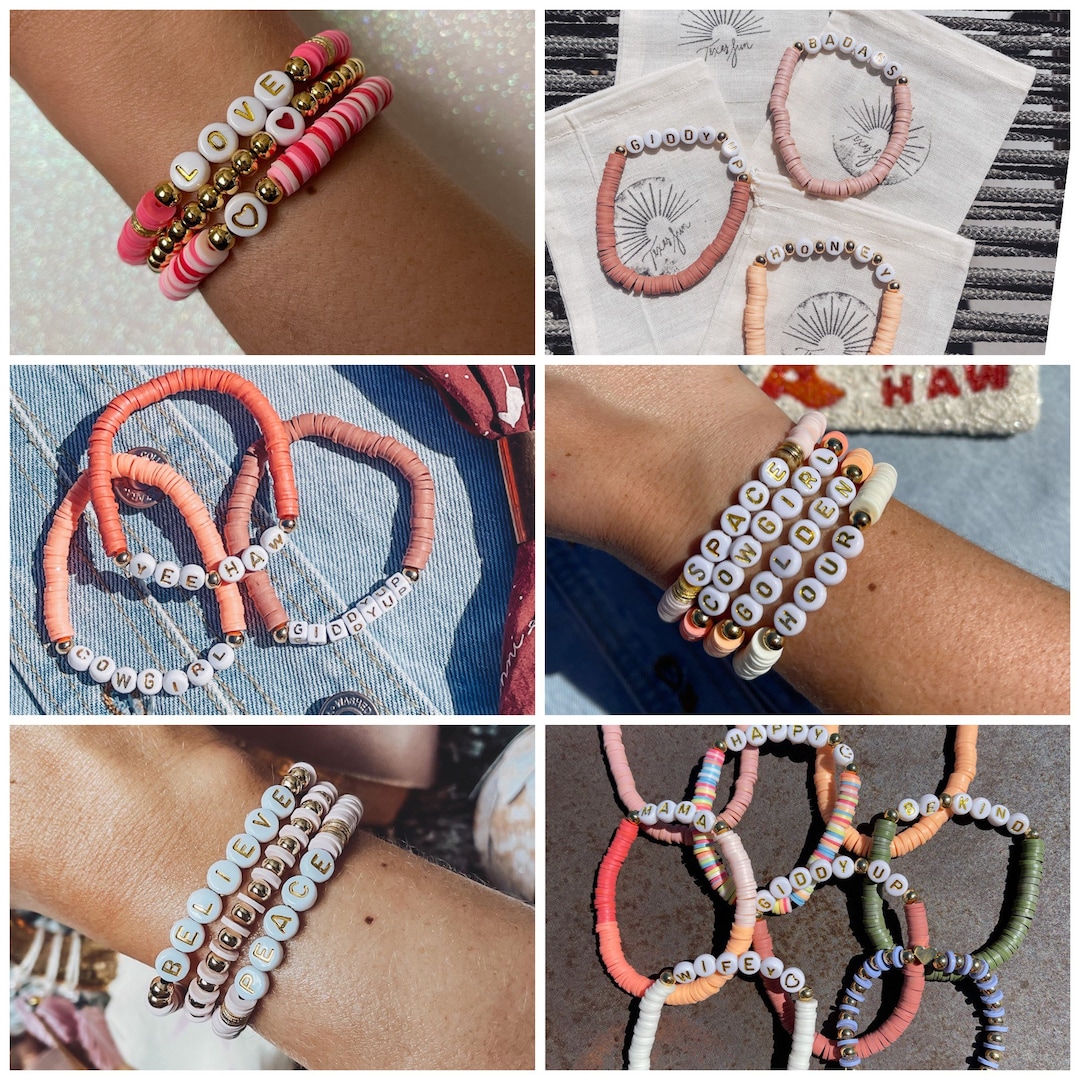 Custom Beaded Bracelet - Etsy