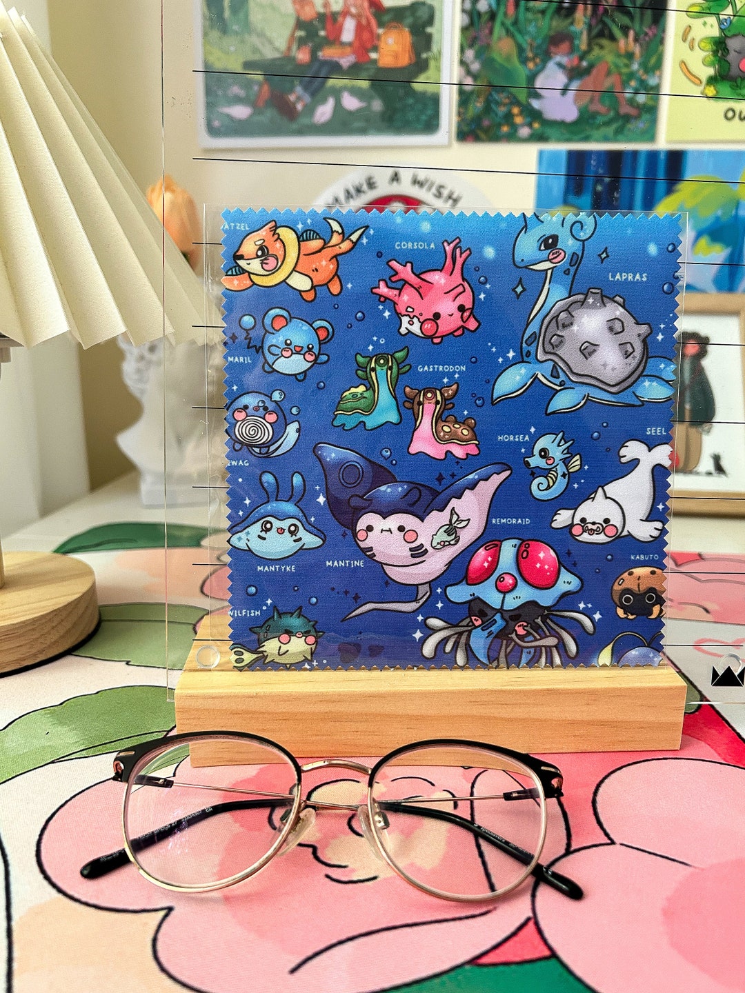 Cute Water Type Pokemon Lens Cleaning Cloth Cute Microfibre Cloth - Etsy