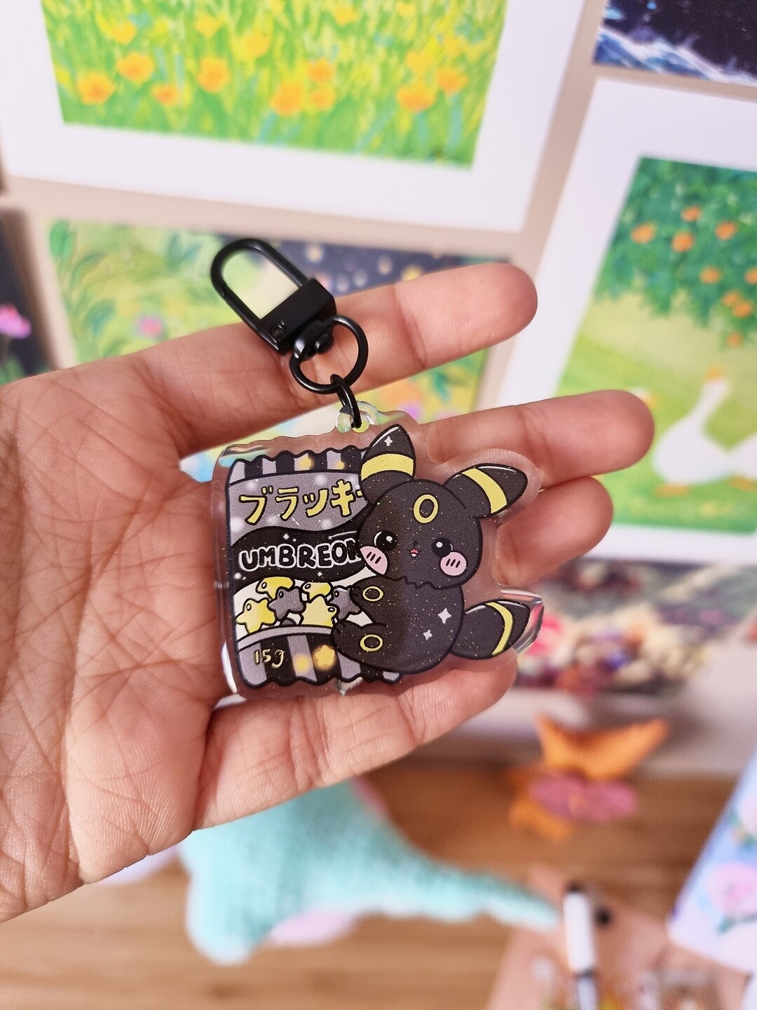 Umbreon Pokemon Keychain Eevee Evolution Eeveelution Pokemon Gifts - Etsy