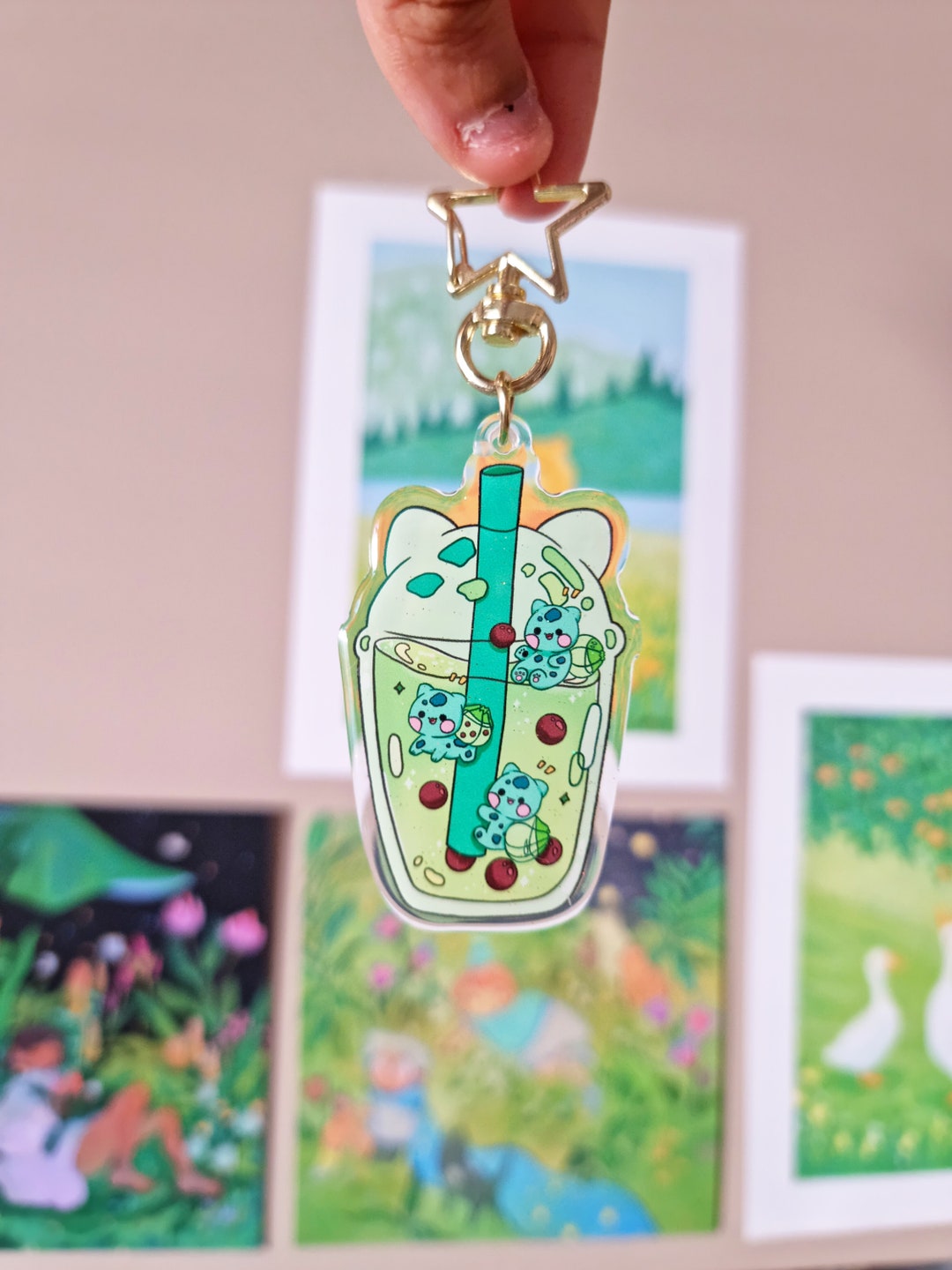 Bulbasaur Pokemon Keychain, Bubble Tea, Pokemon Red, Pokemon Gifts - Etsy