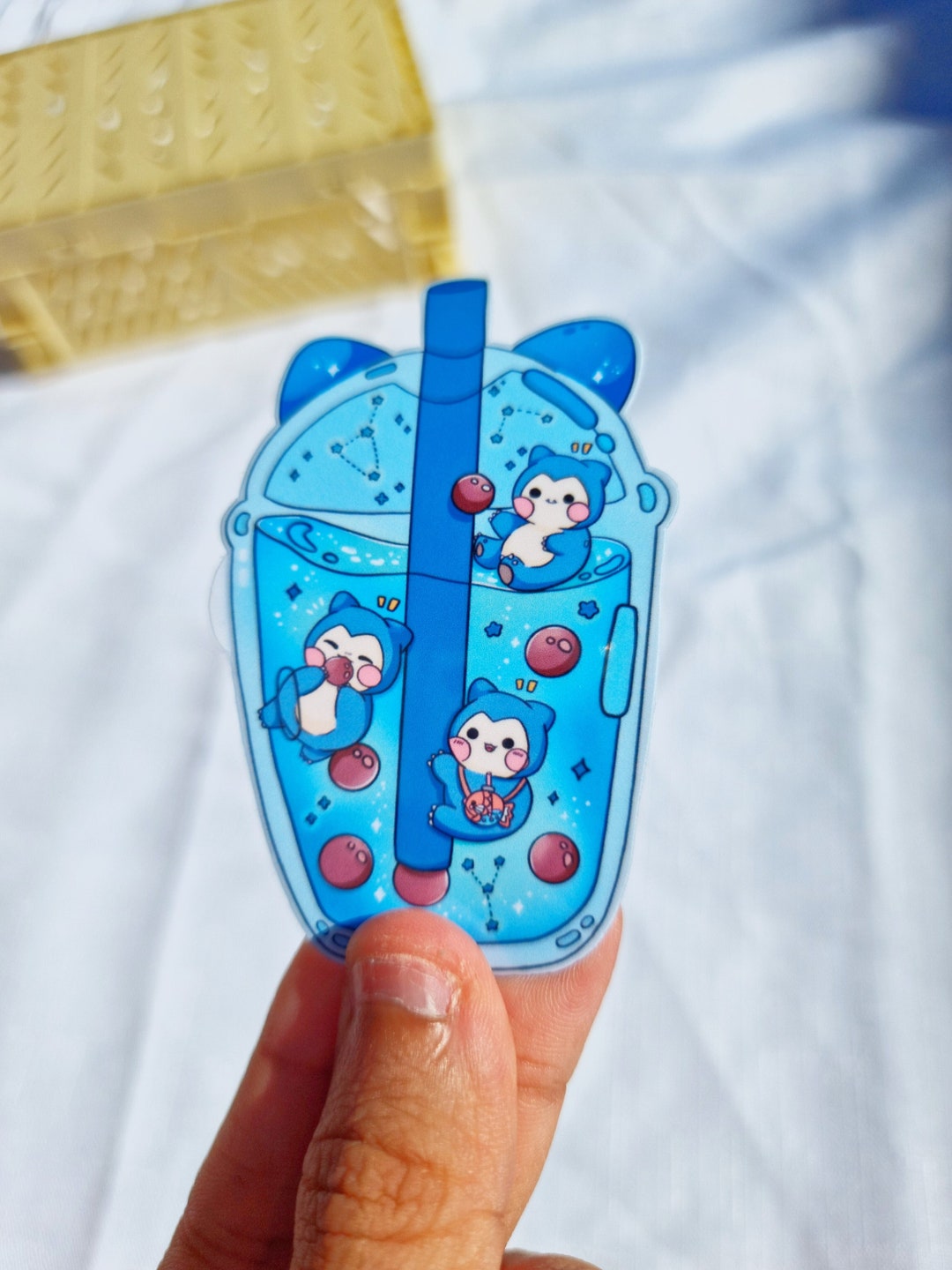 Snorlax Boba Vinyl Stickers, Pokemon Stickers, Anime Stickers, BUY 3 ...