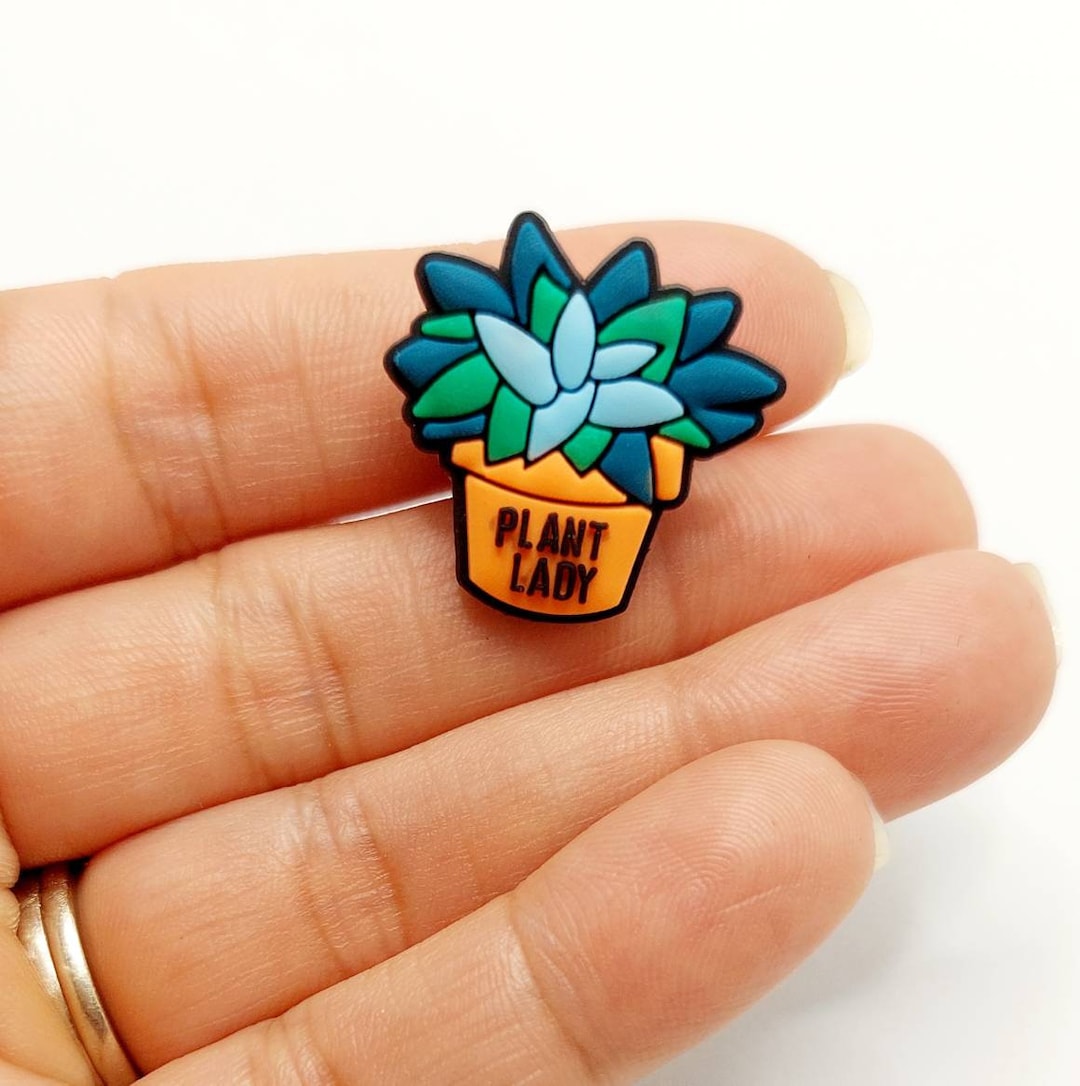 Plant Lady, Potted Plant Croc Charms, Shoe Charms, Shoe Accessories ...
