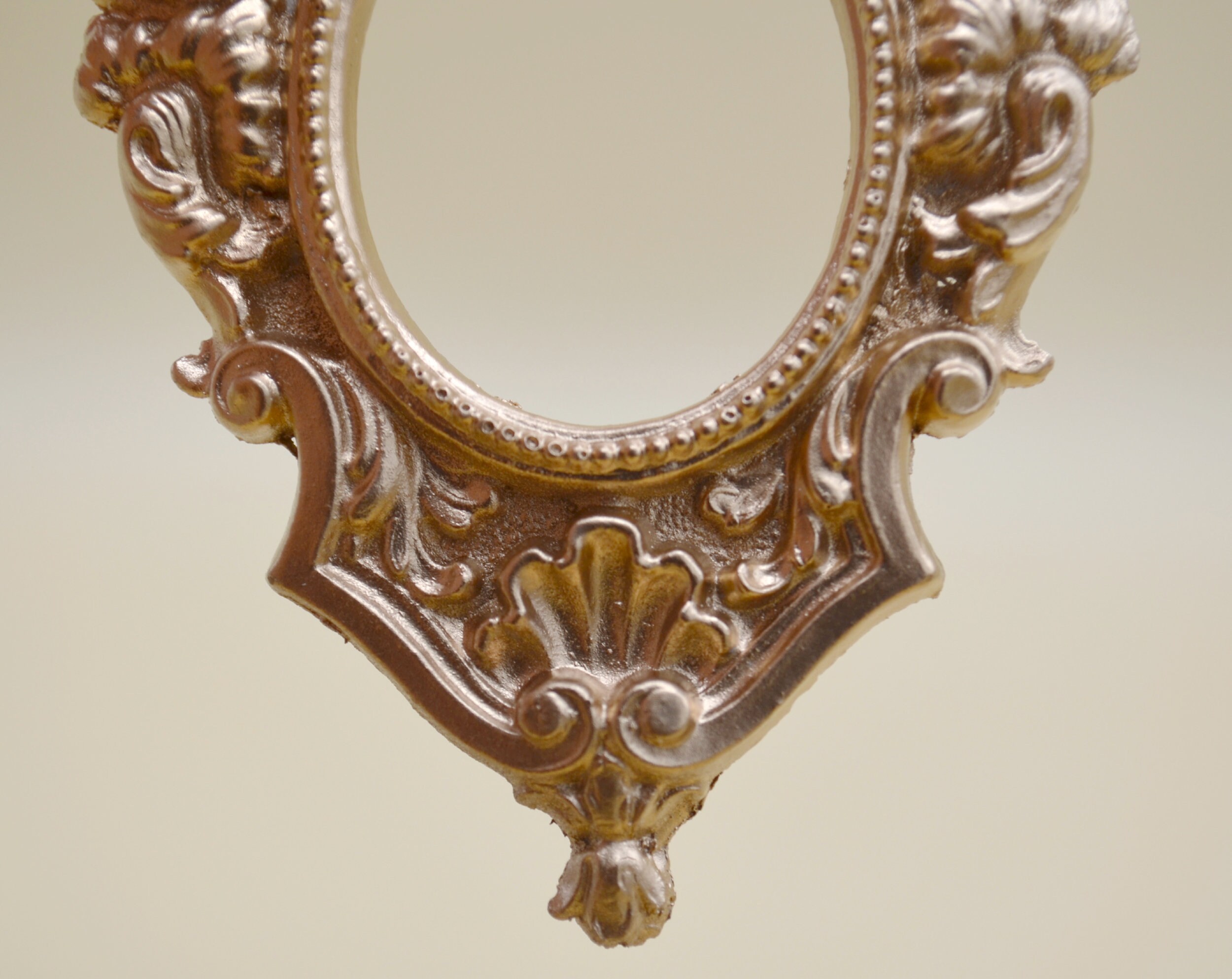 Ornate Gold Shell Frame for Tiny Art | Miniature for Dollhouses - Etsy