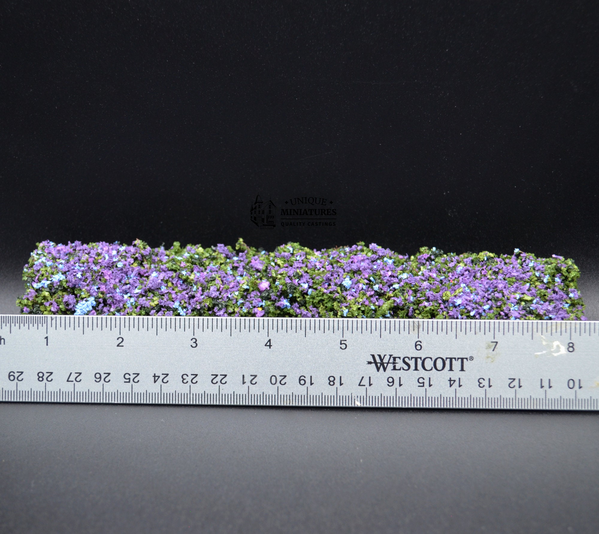 Purple Flower Square Hedges | 8 Inches | Set of 2 | Miniature for ...