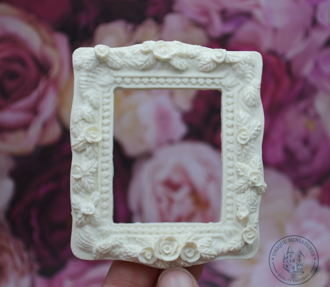 Rosette Frame | Miniature for Dollhouses - Etsy