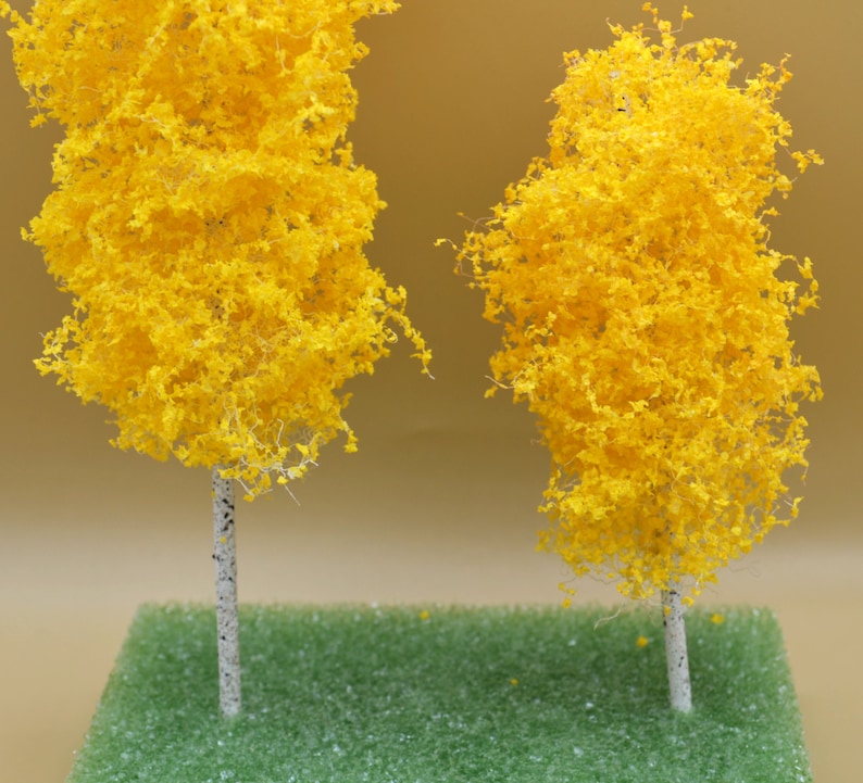 Autumn Aspen Grove Tree on Spike | 6"/9" | Set of Two | Miniature for ...
