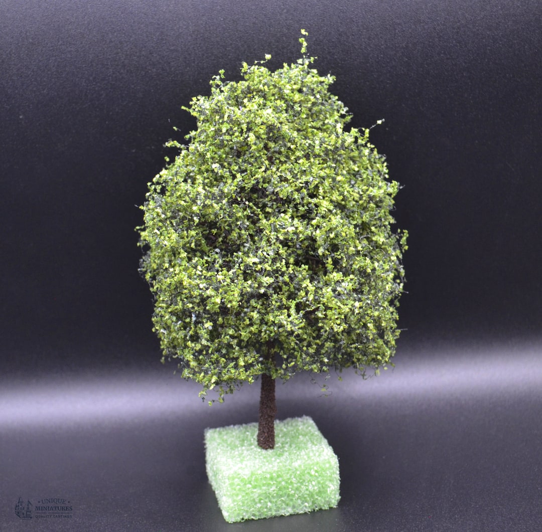 Medium Sugar Maple Tree on Spike | 6 Inches | Miniature for Dollhouse ...