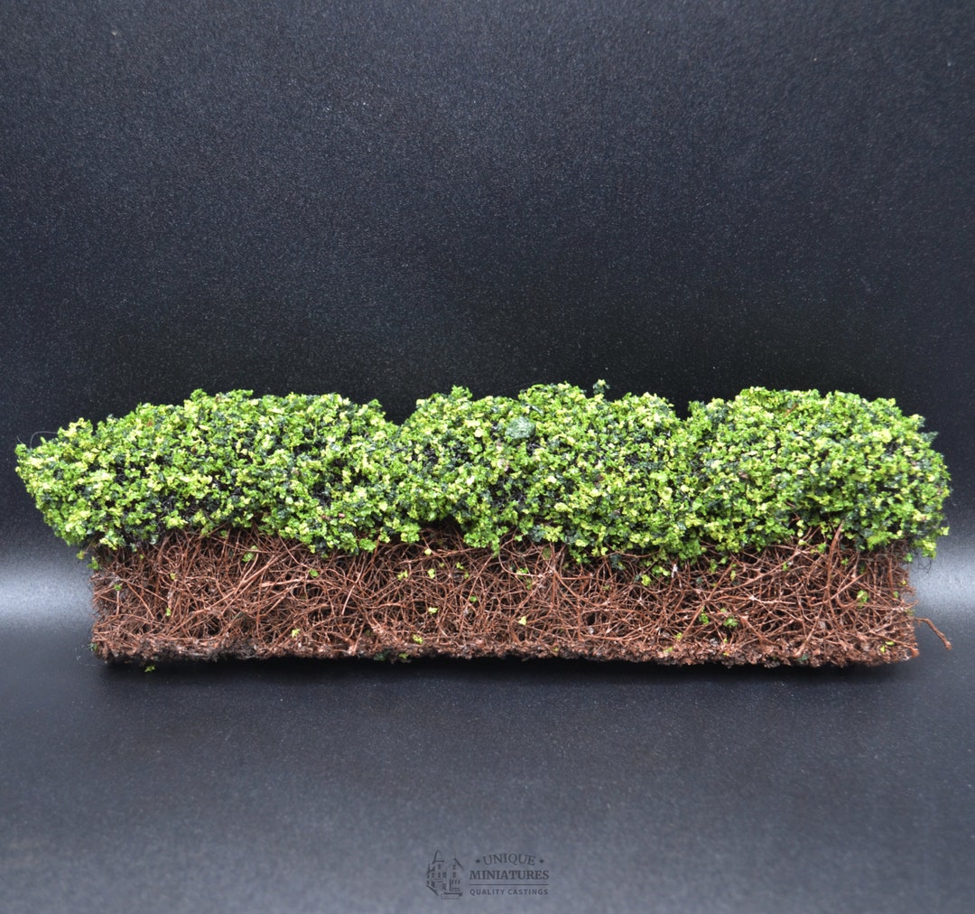 Trimmed Green Garden Bushes | 8 Inches | Miniature for Garden - Etsy