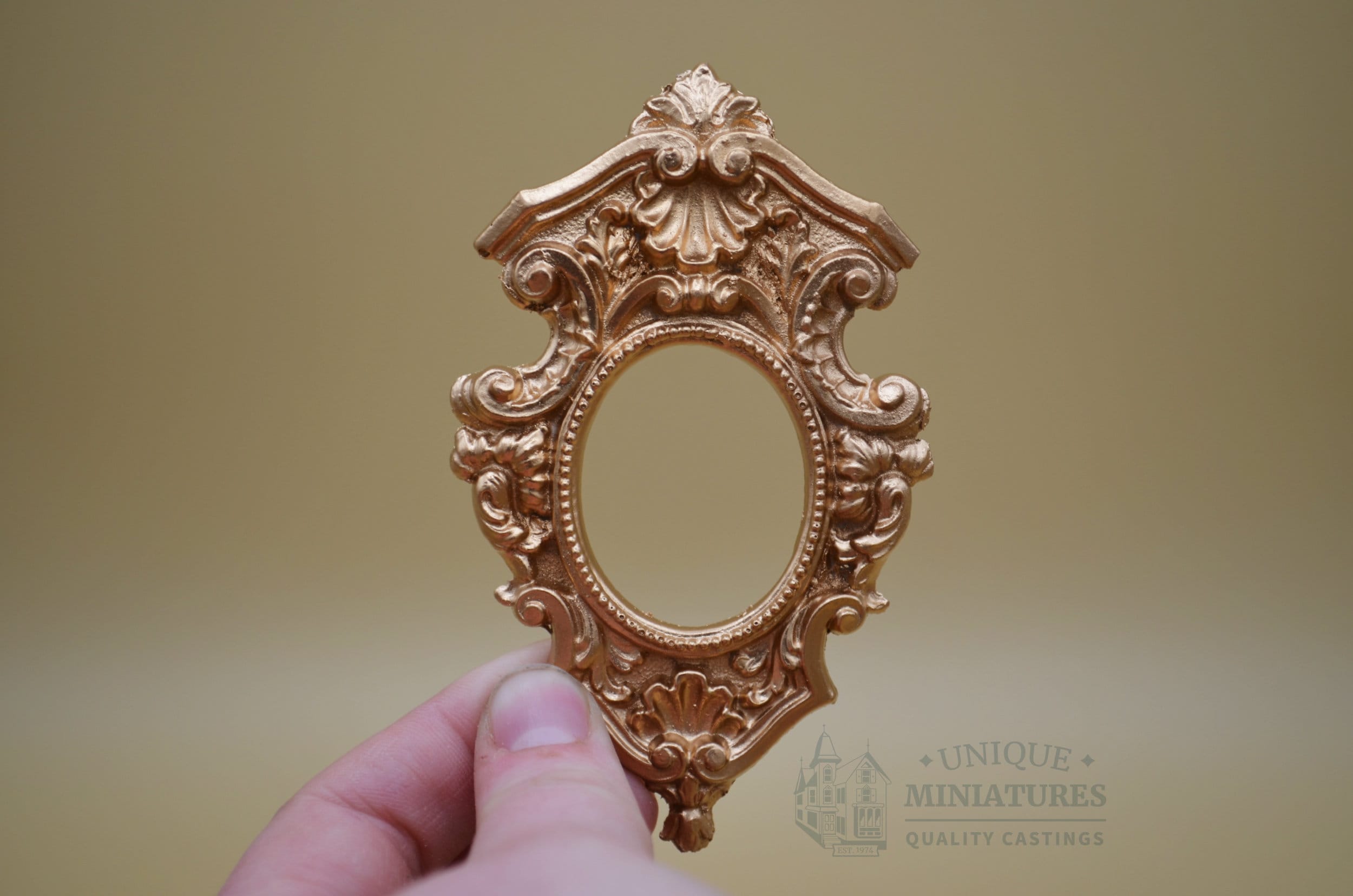 Ornate Gold Shell Frame for Tiny Art Miniature for - Etsy
