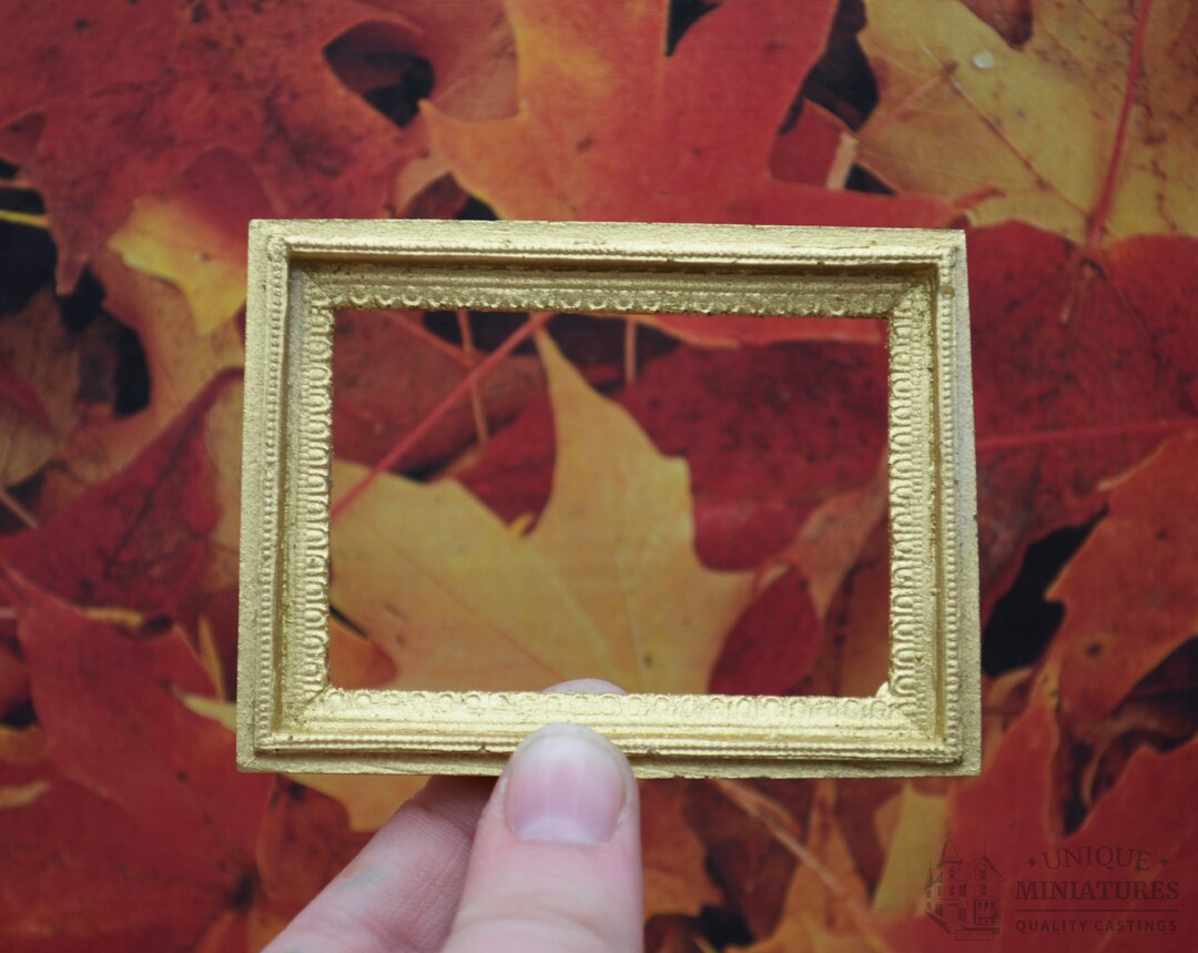 Gold Tiered Frame | Ornamentation for Dollhouses - Etsy