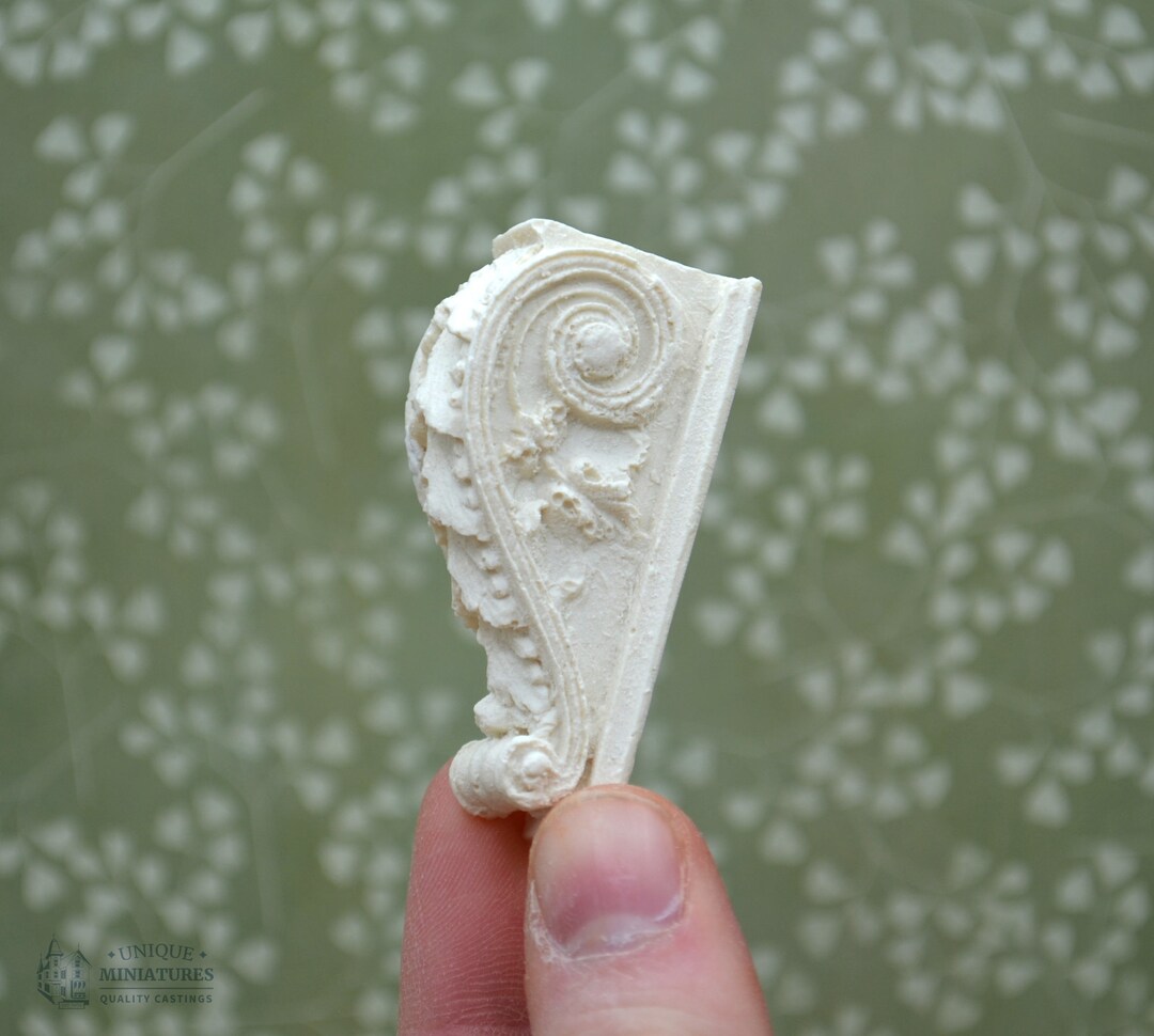 Spiral Leaf Bracket | Ornamentation for Dollhouse | Set of 2 - Etsy
