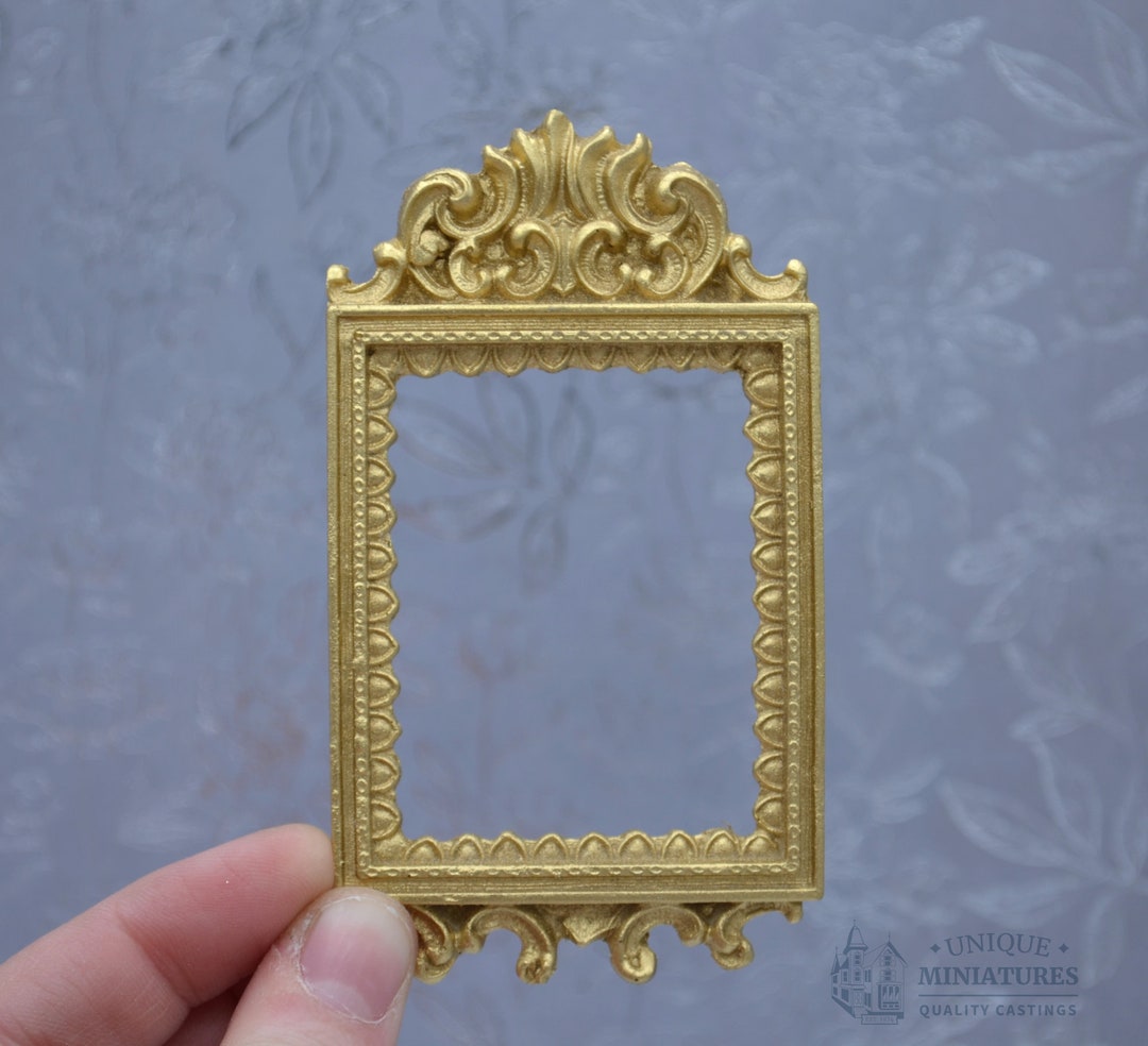 Gold Edwardian Frame | Ornamentation for Dollhouses - Etsy