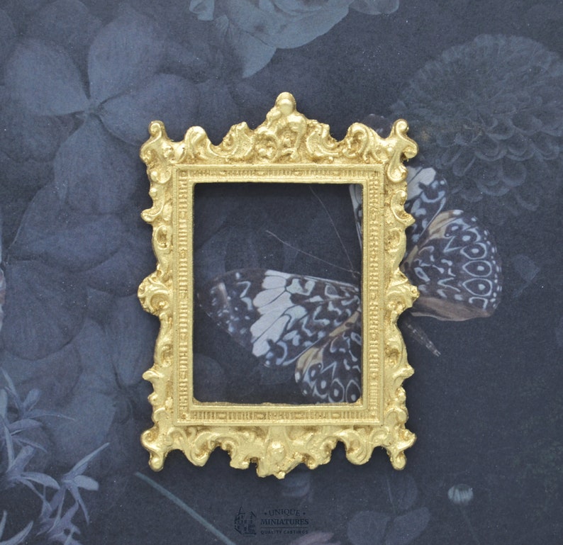 Small Gold Renaissance Frame Ornamentation for Dollhouses - Etsy