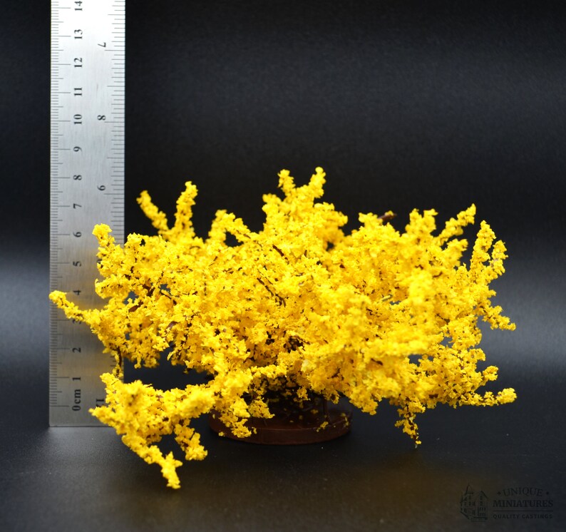 Large Forsythia Bush | 5 Inches | Miniature for Dollhouse Garden - Etsy