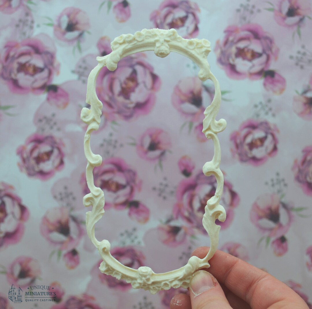 Thin Flower Scroll Carving | Miniature Ceiling Carving - Etsy