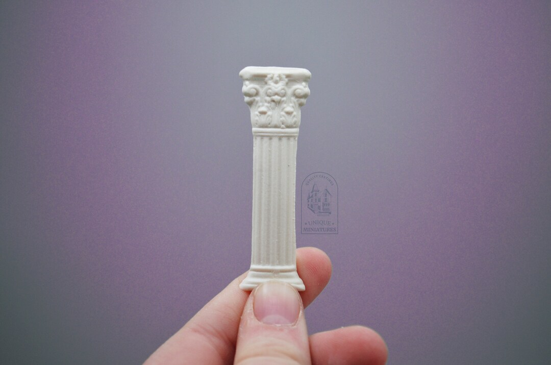Miniature Flat Regal Column | Decorative Appliqué | Set of Four - Etsy