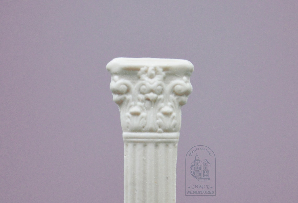 Miniature Flat Regal Column | Decorative Appliqué | Set of Four - Etsy