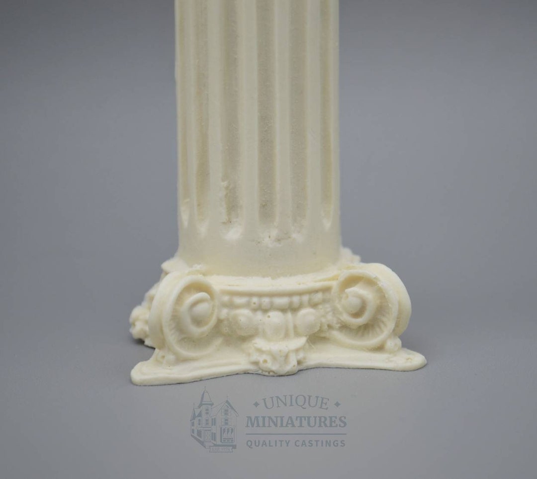 Large Regal Half-round Column | Ornate Miniature Decor | Set of Two - Etsy