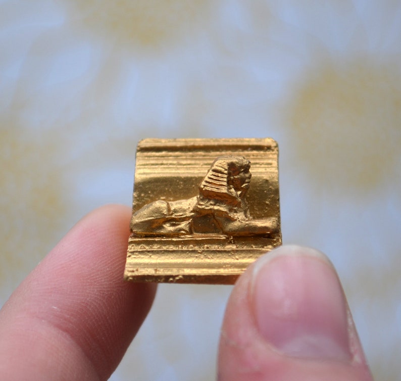 Miniature Sphinx Bookend | Decor for Dollhouse | Set of Two - Etsy