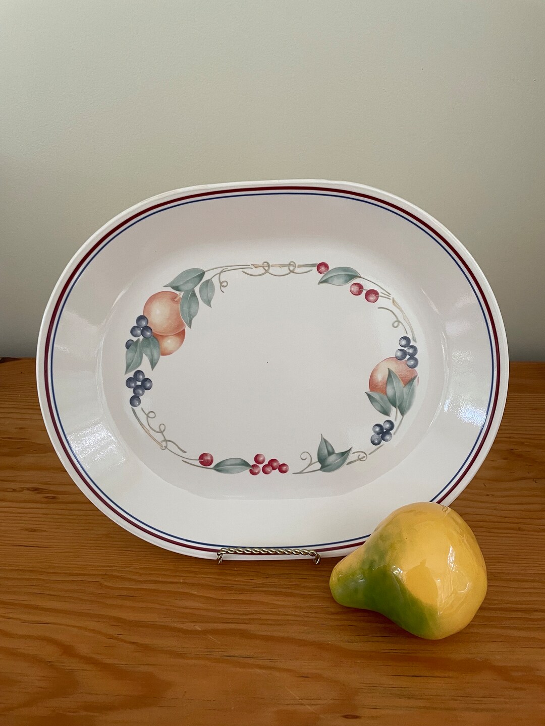 Vintage Corelle abundance Serving Platter by Corning - Etsy