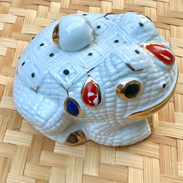 Porcelain Frog - Etsy