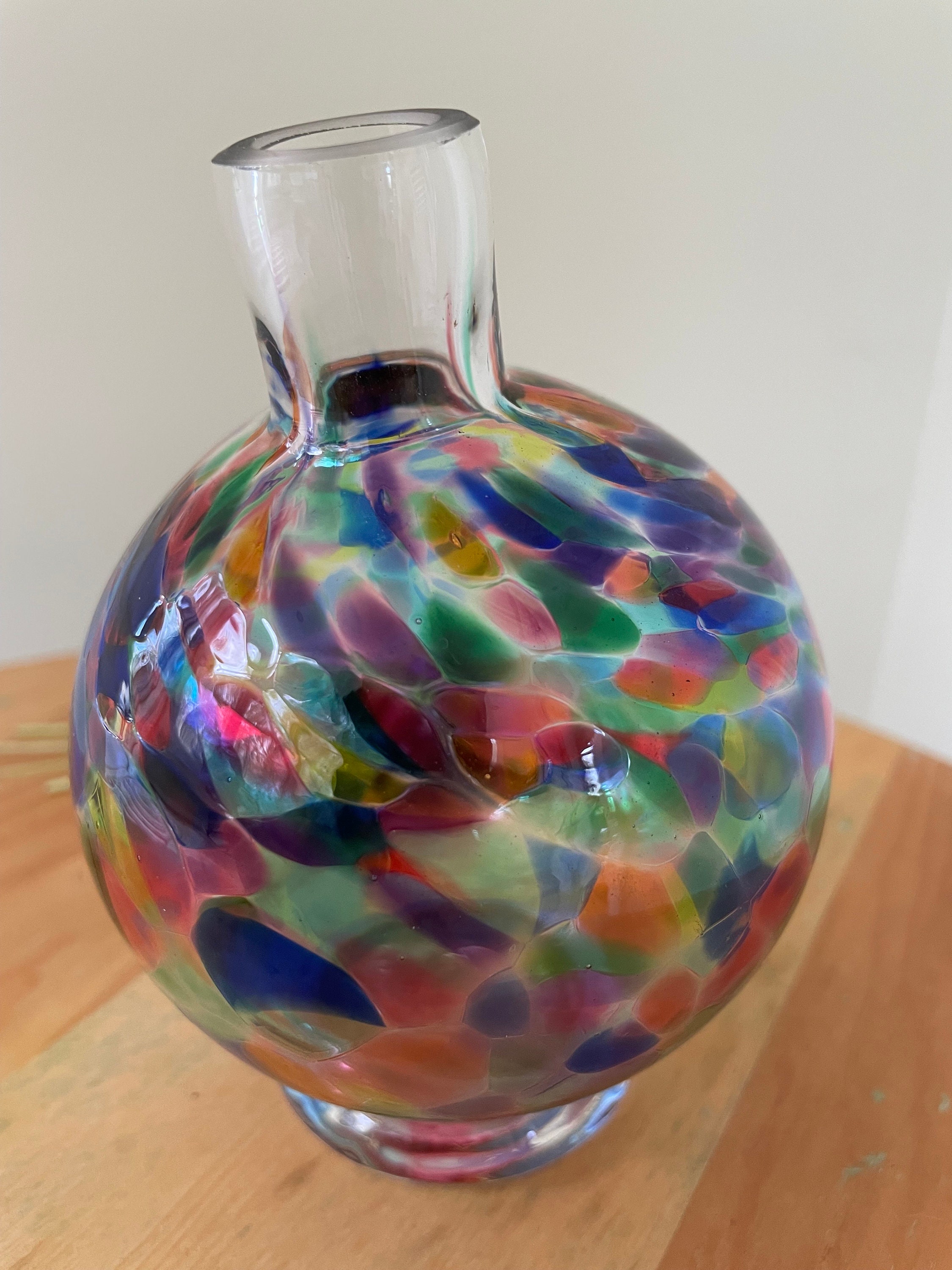 VTG Kitras Style ART Glass Hand Blown Atomic Bud Vase - Etsy