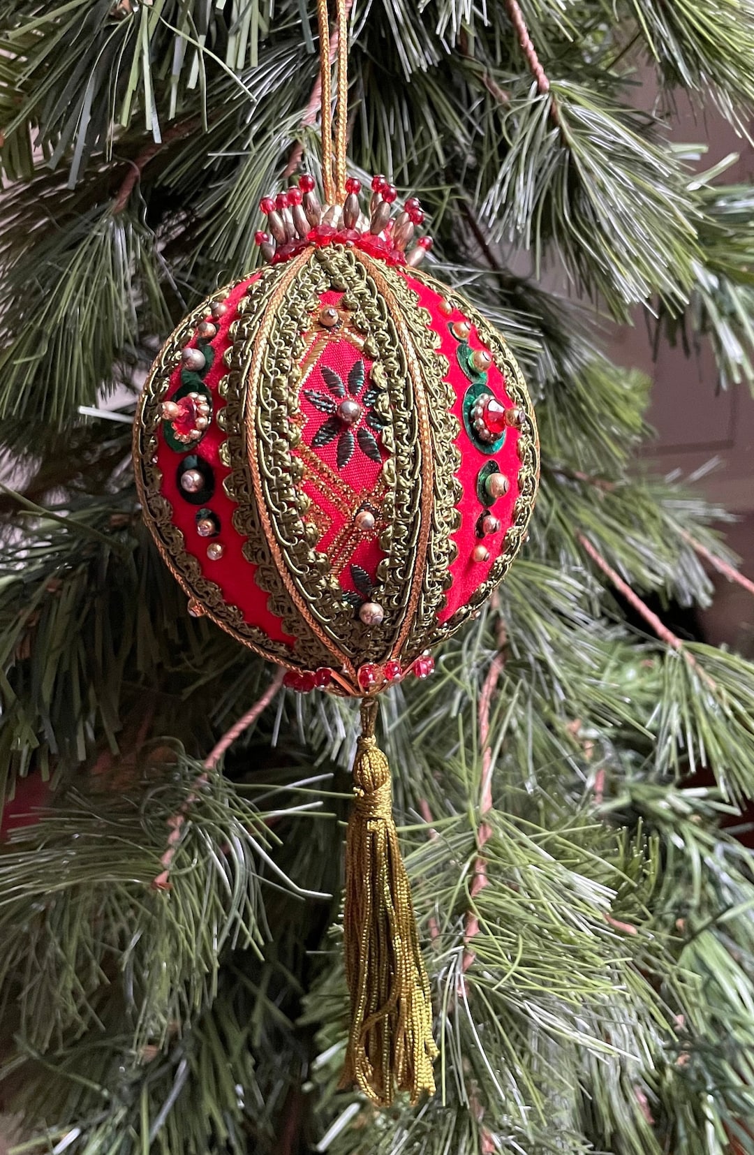 Vintage Push Pin Christmas Ornament - Etsy