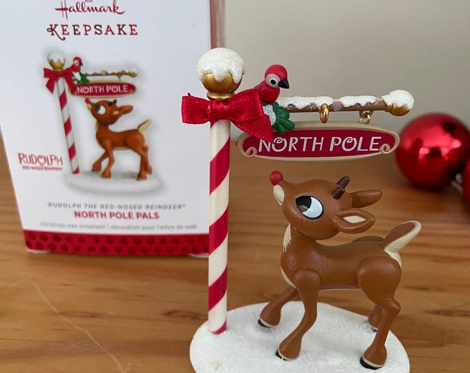 Hallmark Keepsake 2013 "north Pole Pals" Rudolph the Red Nosed Reindeer ...
