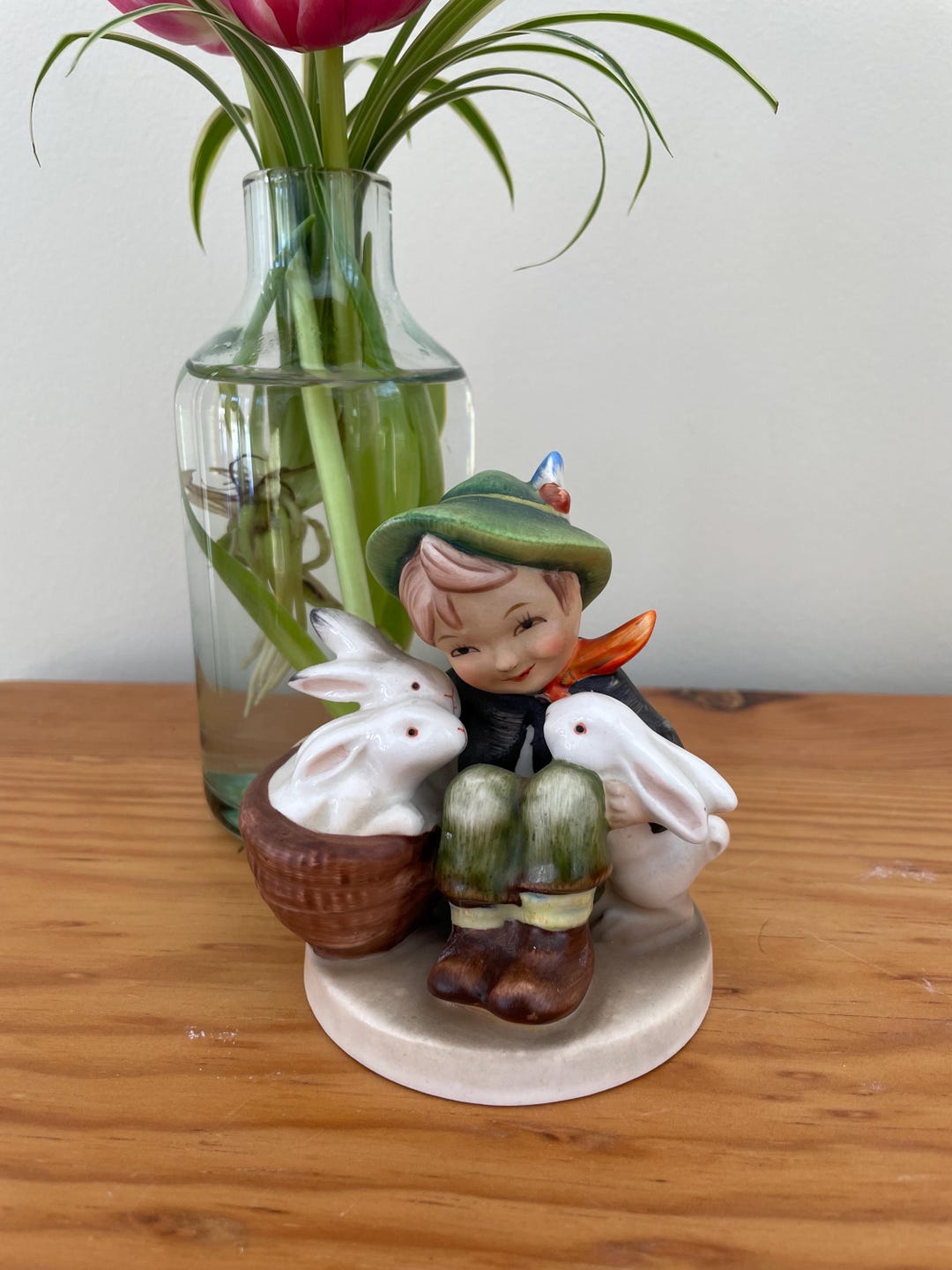 Vintage Napco Figurine Boy WITH RABBITS PALS SH1C - Etsy