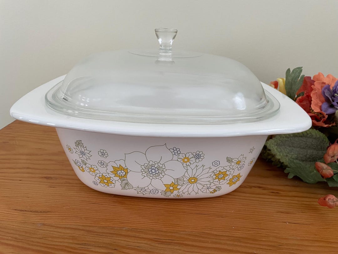 Vintage Corning Ware Floral Bouquet 5 Qt Dutch Oven P-34-B W/ Lid - Etsy