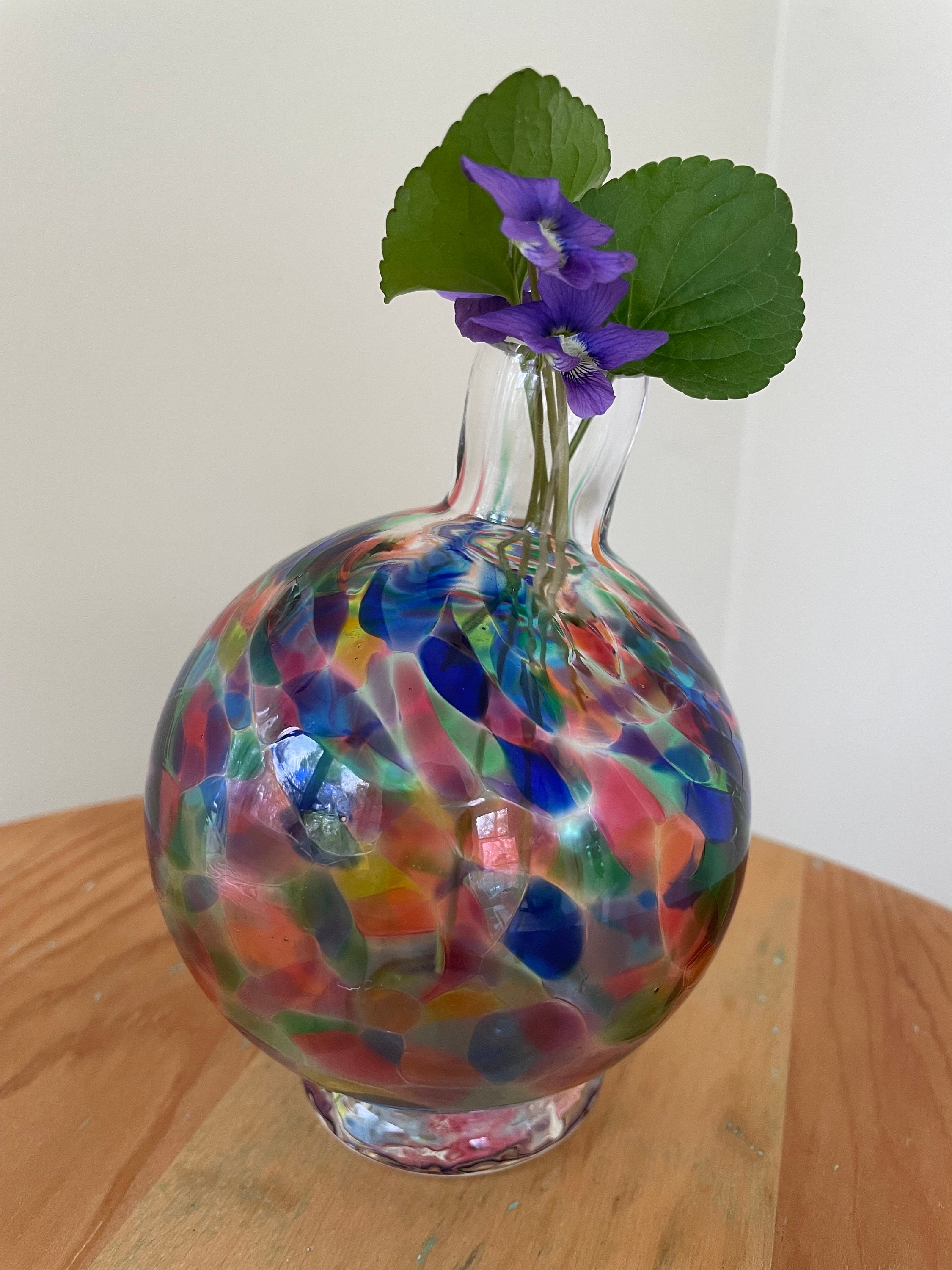 VTG Kitras Style ART Glass Hand Blown Atomic Bud Vase - Etsy
