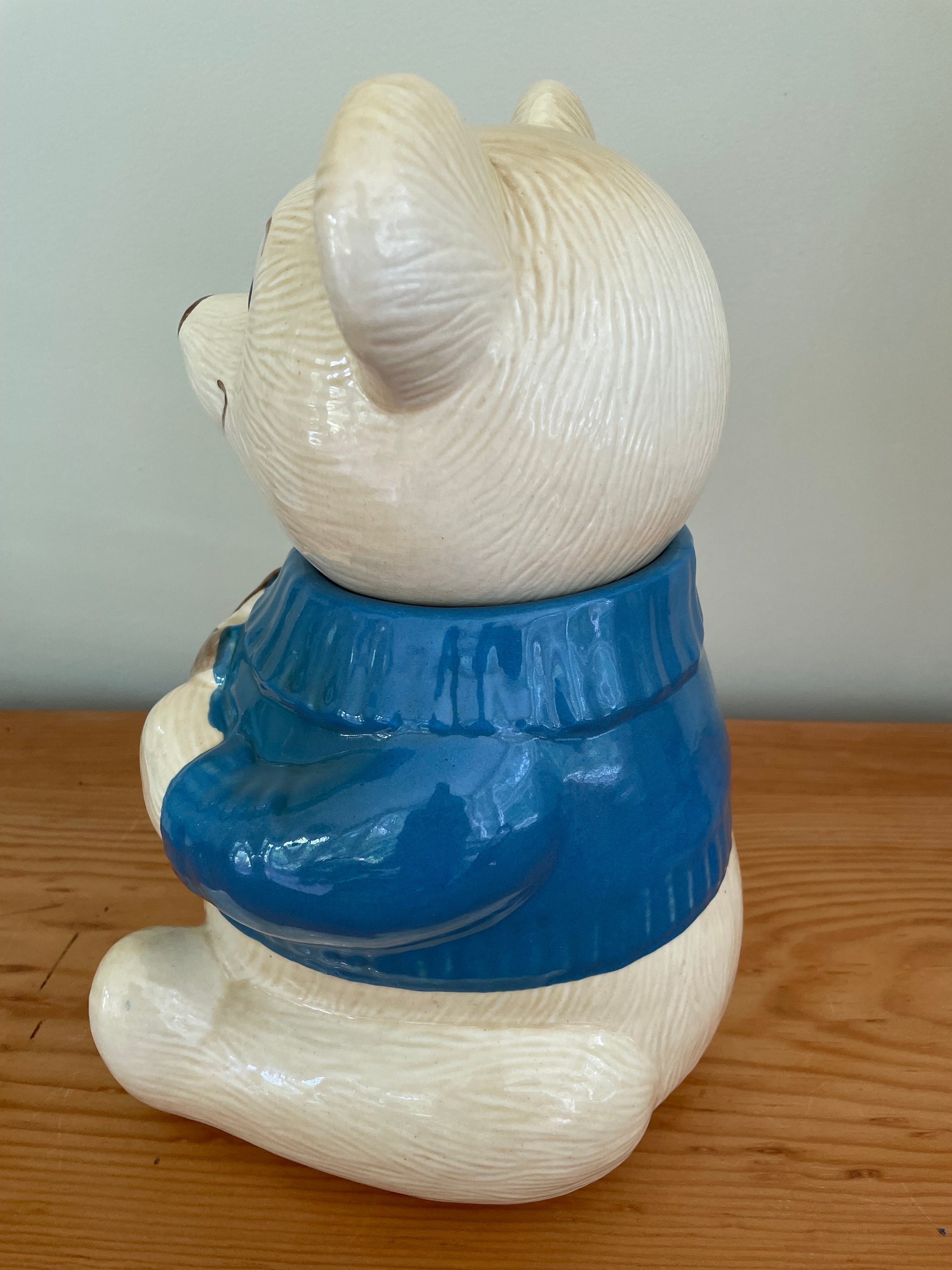 Vintage Metlox Bear Cookie Jar - Etsy
