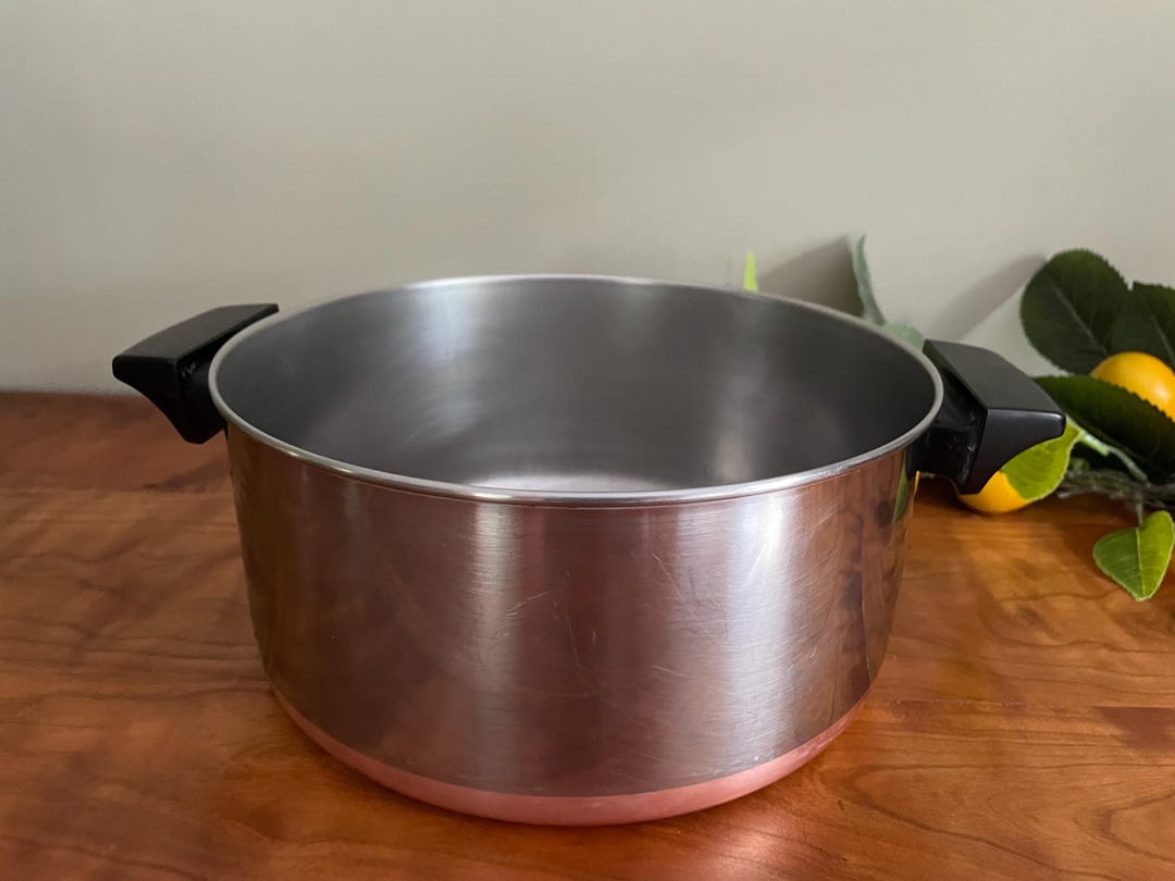 Vintage Revere Ware 1801 Copper Clad 4 1/2 Qt Stock Pot Rome, NY USA - Etsy