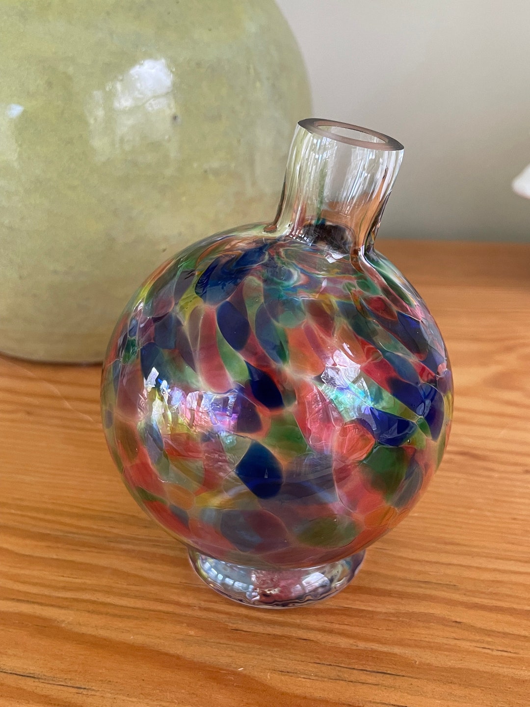 VTG Kitras Style ART Glass Hand Blown Atomic Bud Vase - Etsy