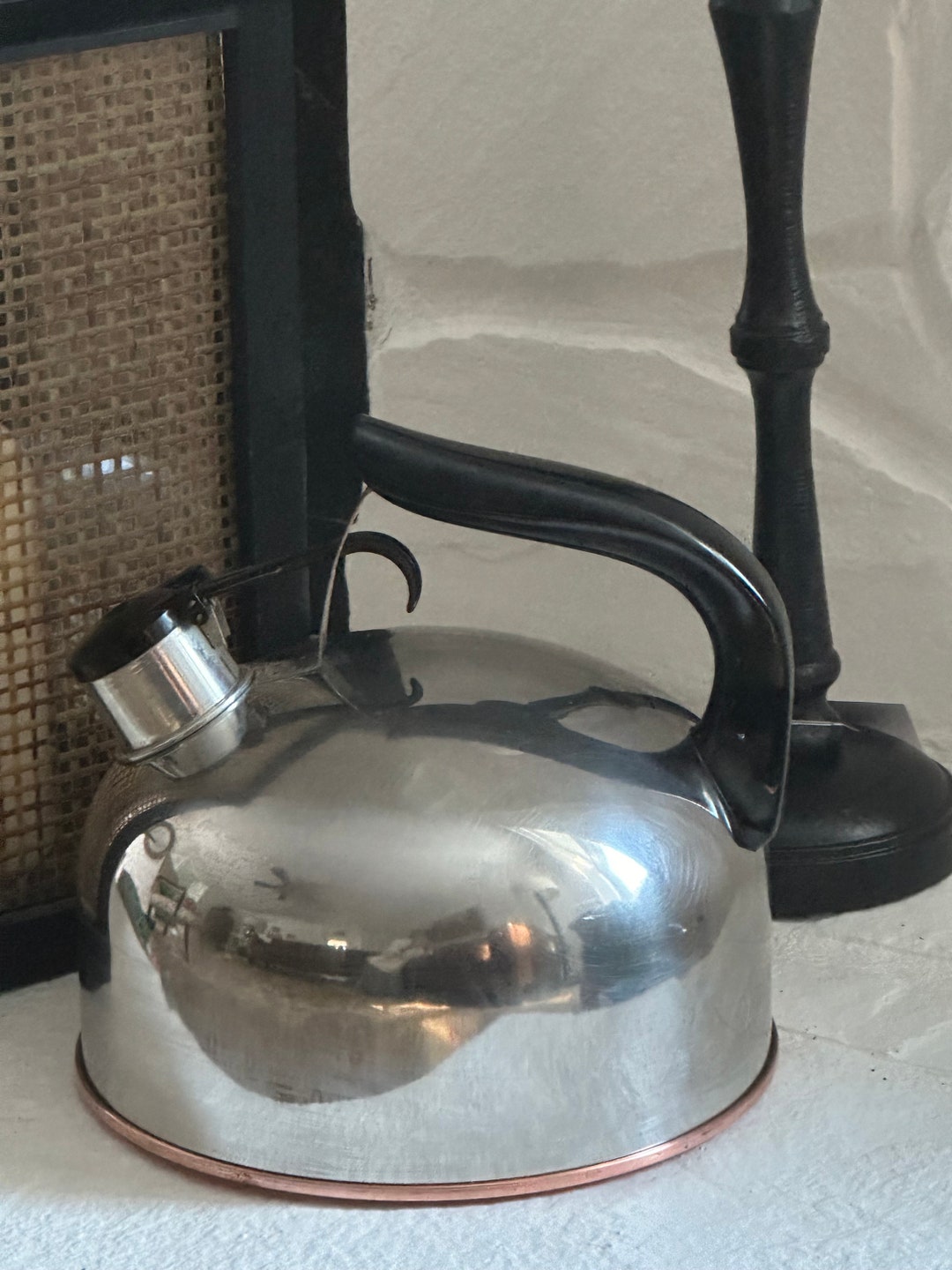 Revere Ware 1801 Whistling Tea Kettle W/ Copper Bottom Rome NY USA - Etsy