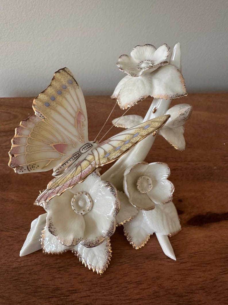 Lenox purple Emperor Figurine 1991 Nature's Beautiful Butterflies ...