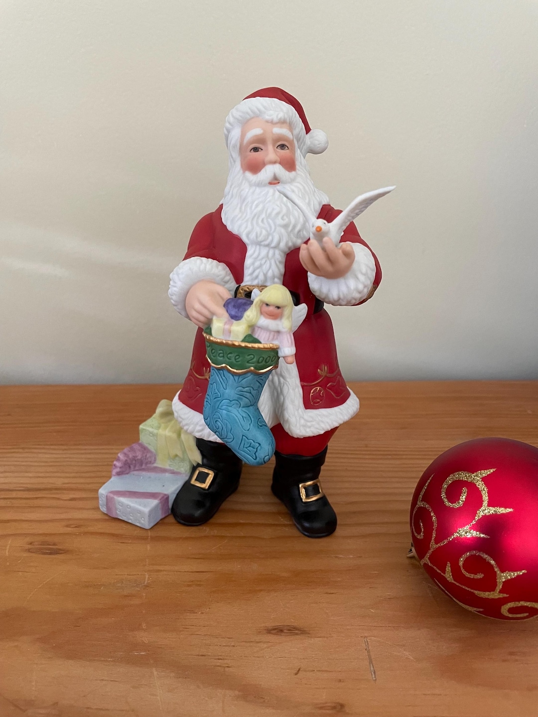 Lenox Santa Claus Fine Porcelain Figurine Christmas Holiday Year 2000 ...