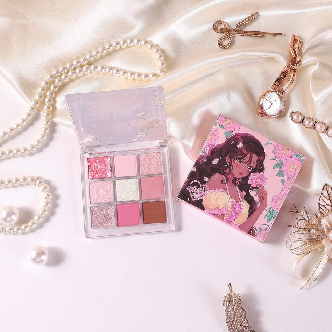 Cute Anime Girl - Shimmer & Glitter Eyeshadow Palette - Etsy