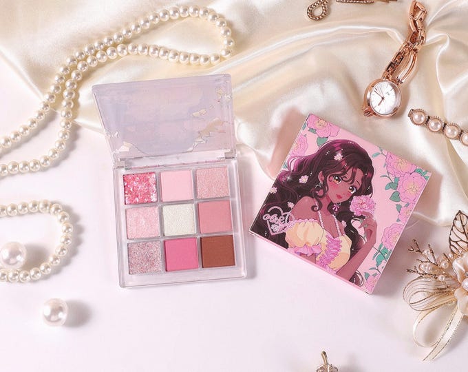 Cute Anime Girl - Shimmer & Glitter Eyeshadow Palette - Etsy