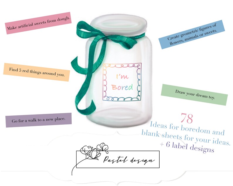 A Jar for Boredom, Bored, Activities for Kids, Toodler, Homeschool ...