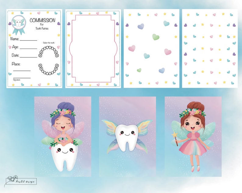 Printable Tooth Fairy, Letter, Certificate, Posters, Instant Download ...