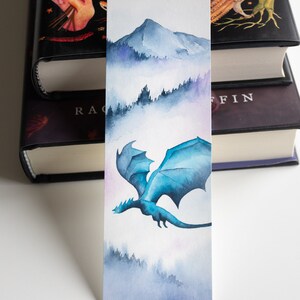 Dragon Bookmarks Fantasy Watercolor Bookmarks Set of 3 - Etsy