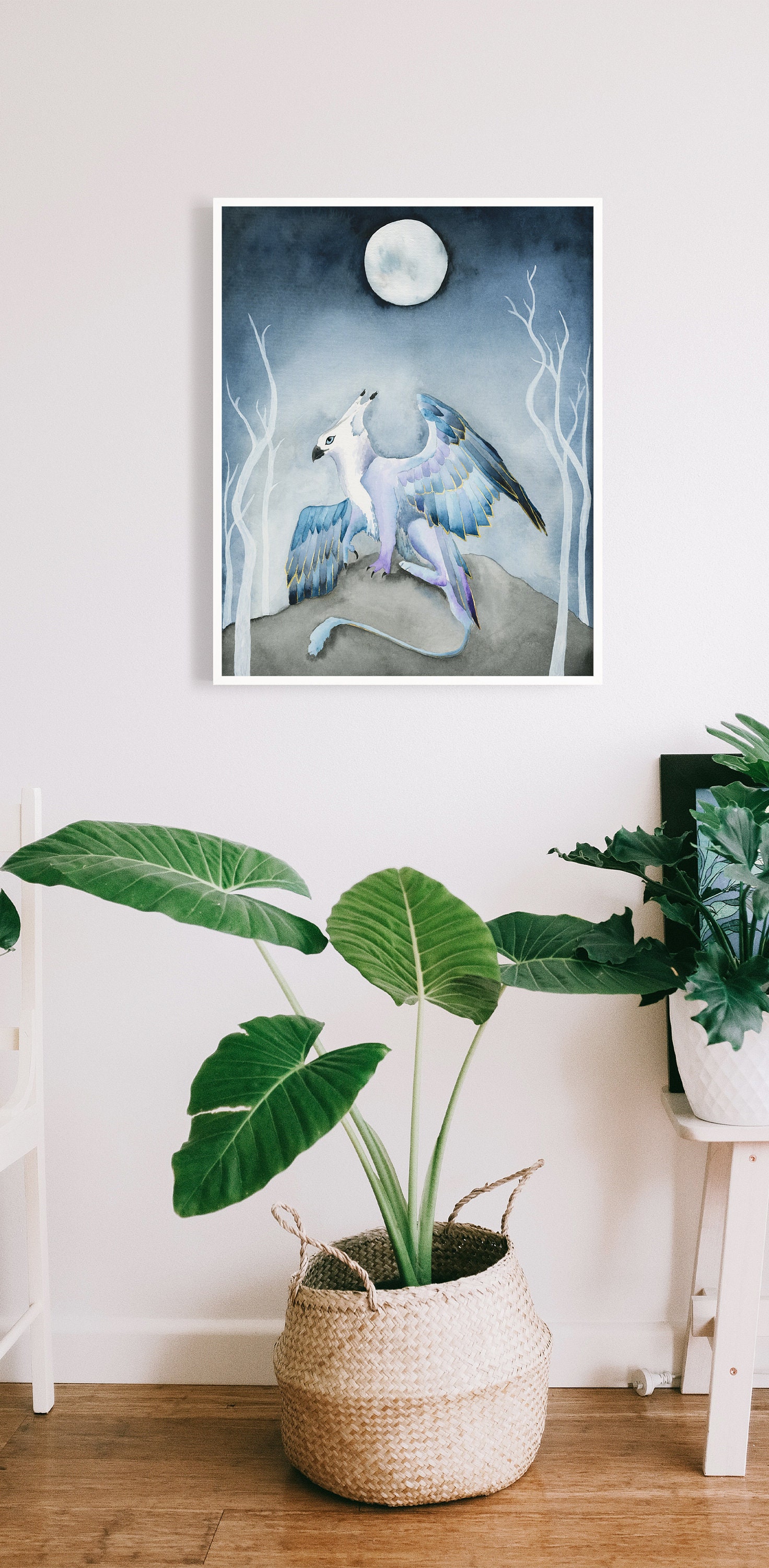 Griffin Mythical Creature | Printable Watercolor Wall Art | Instant ...