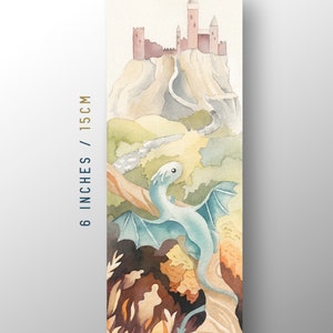 Dragon Printable Bookmark, Fairytale Castle Bookmark, Fantasy ...