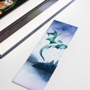Dragon Bookmarks Fantasy Watercolor Bookmarks Set of 3 - Etsy