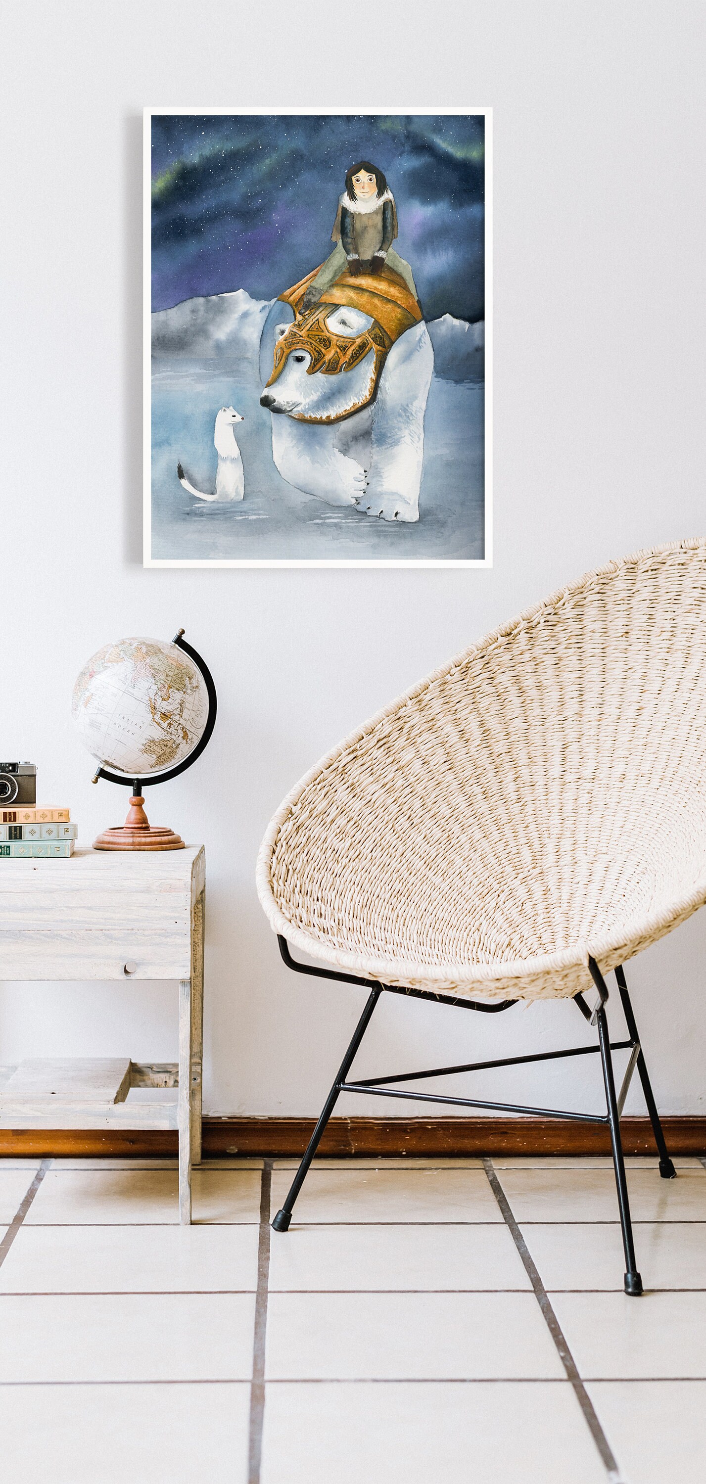 His Dark Materials Inspired Printable Wall Art Iorek Lyra - Etsy