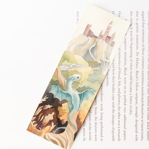 Dragon Printable Bookmark, Fairytale Castle Bookmark, Fantasy ...