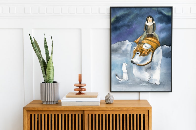 His Dark Materials Inspired Printable Wall Art Iorek Lyra - Etsy